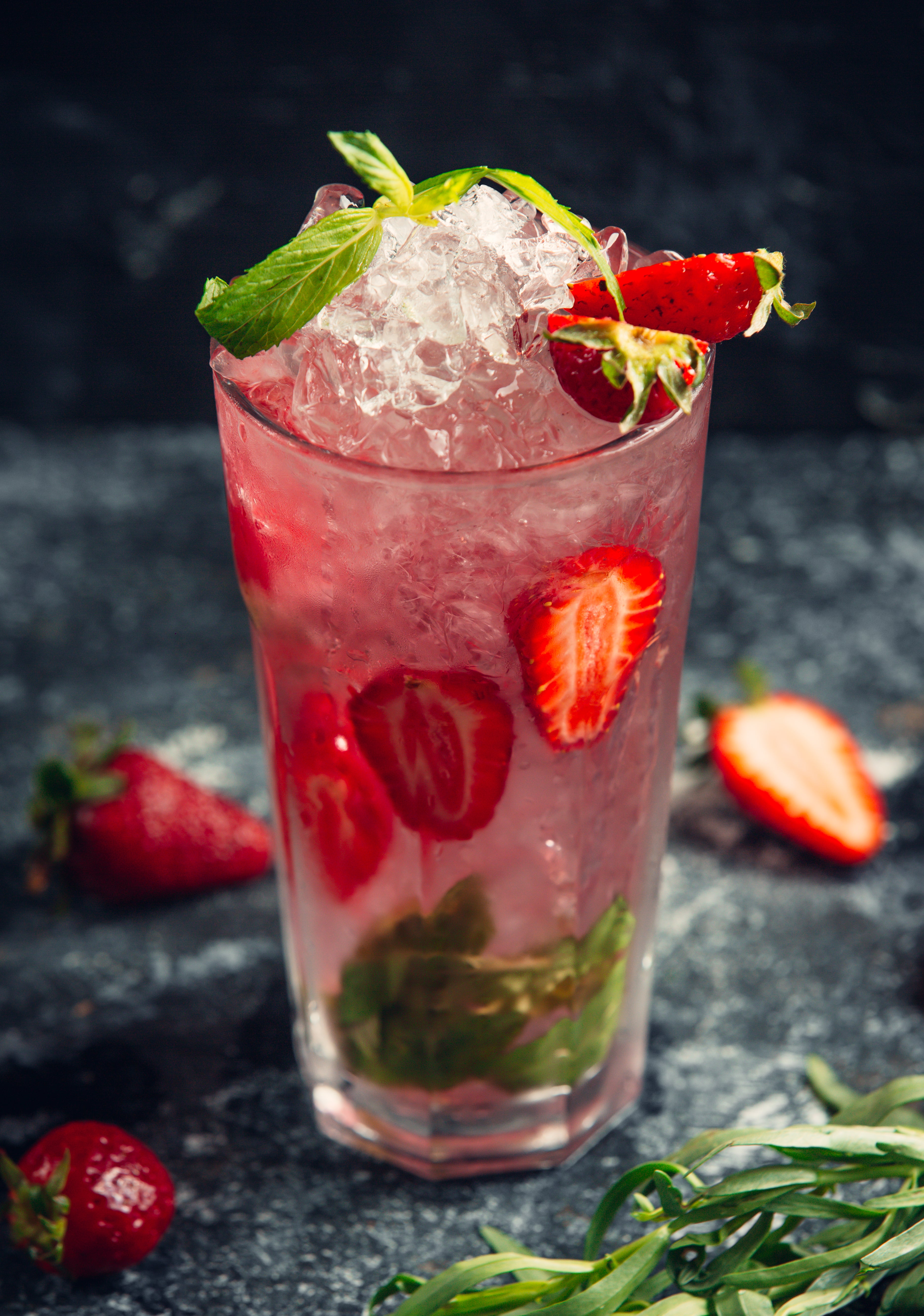 Coconut Blueberry Mojito Recipe with Strawberries | Kaya Tableware ...