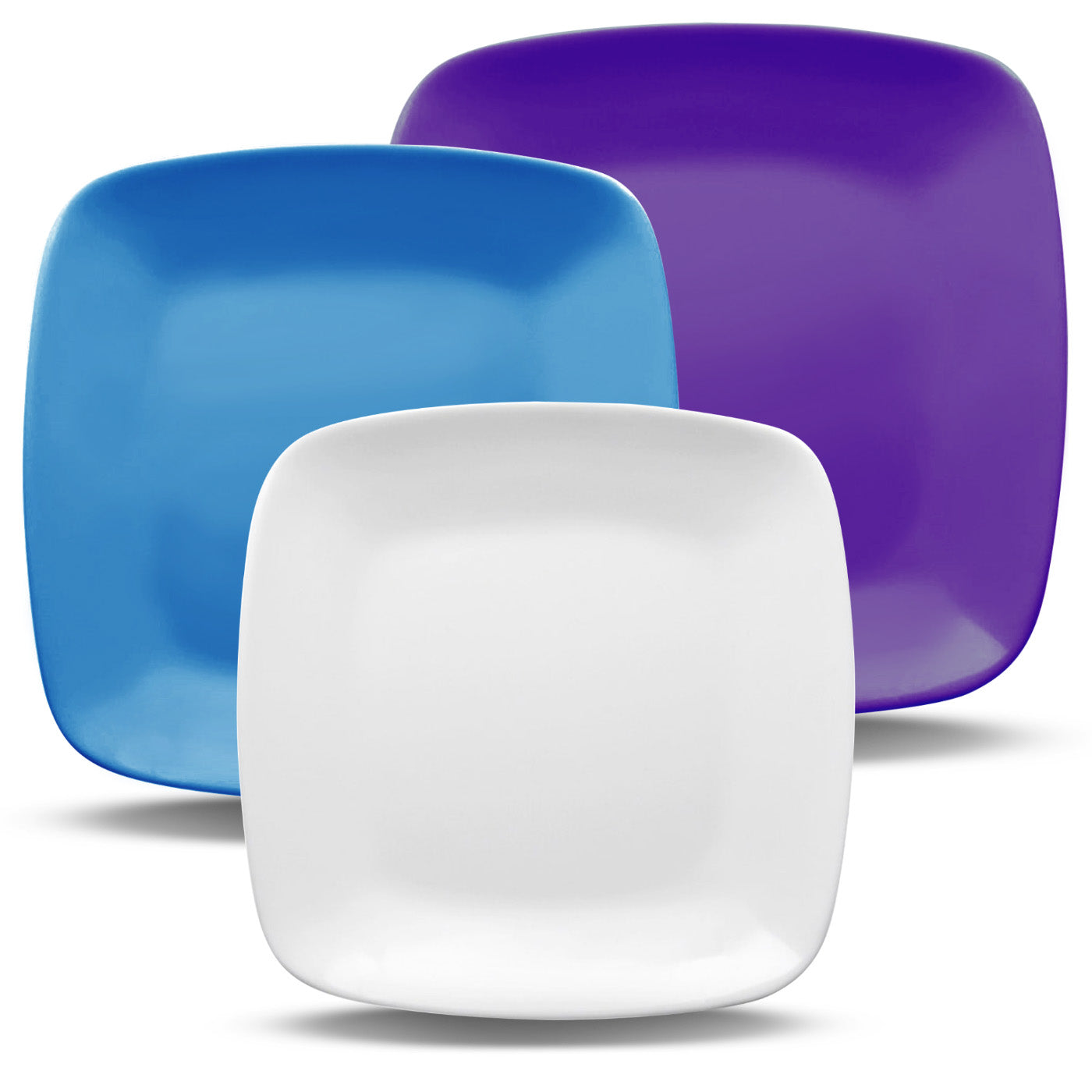Flat Rounded Square Collection | Plastic Dinnerware | Kaya Collection ...