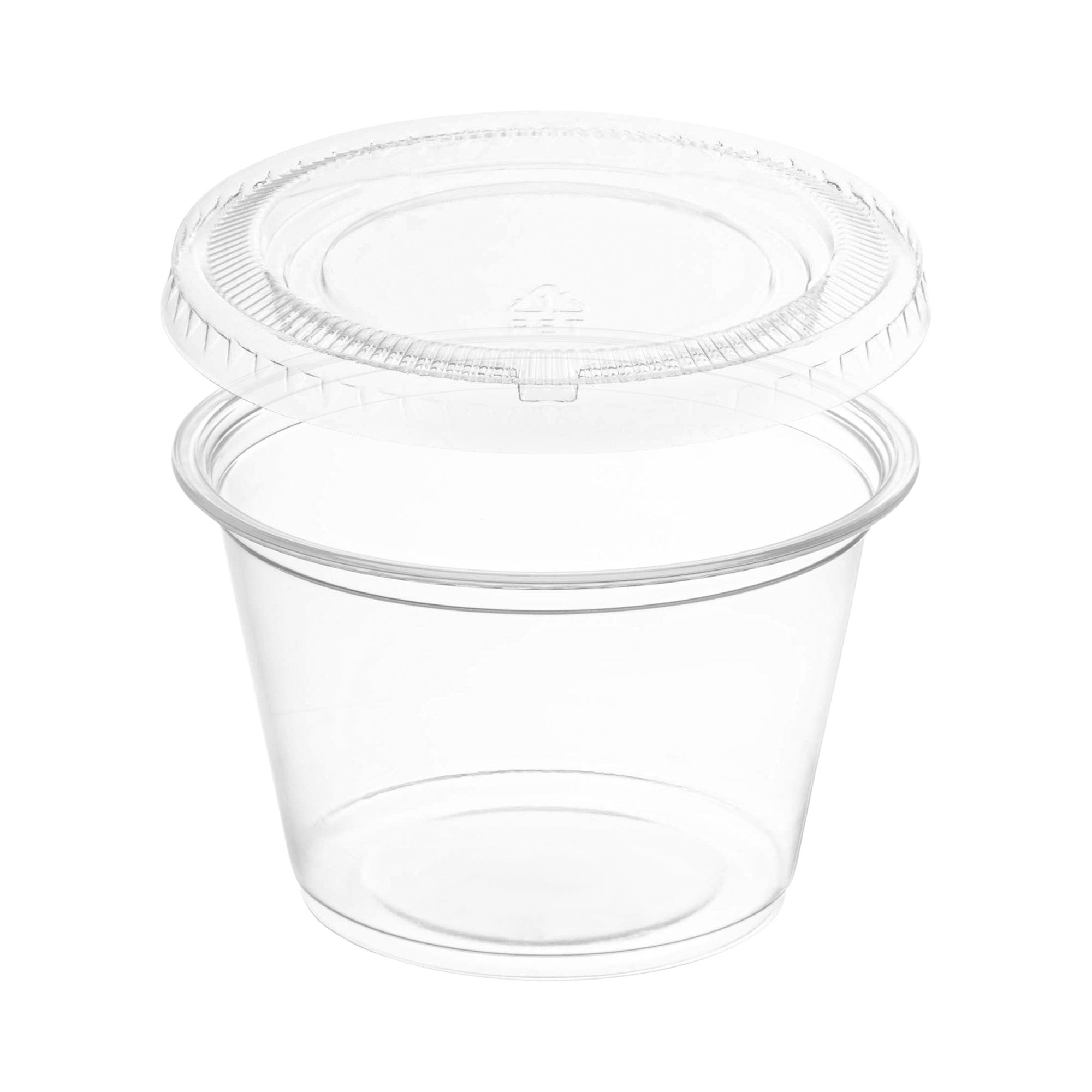 Plastic Cups - 4 oz Clear Souffle Cups with Lids | Kaya Collection ...