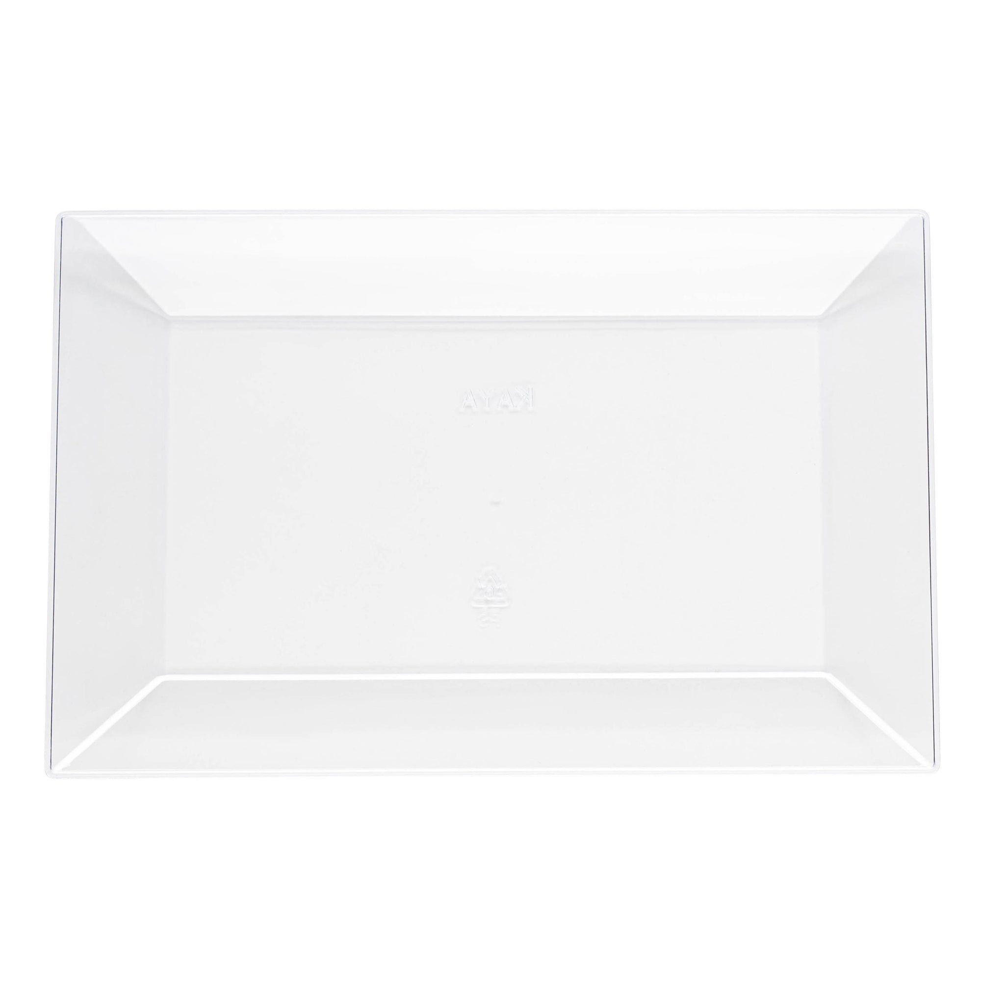 Plastic Plate - White Rectangle Dessert Plate | Kaya Collection – The ...