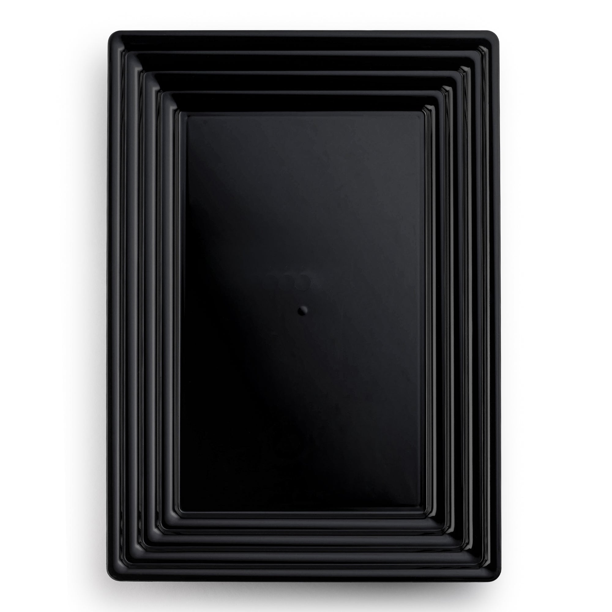 Plastic Tray - Black Rectangular Serving Tray | Kaya Collection – The ...