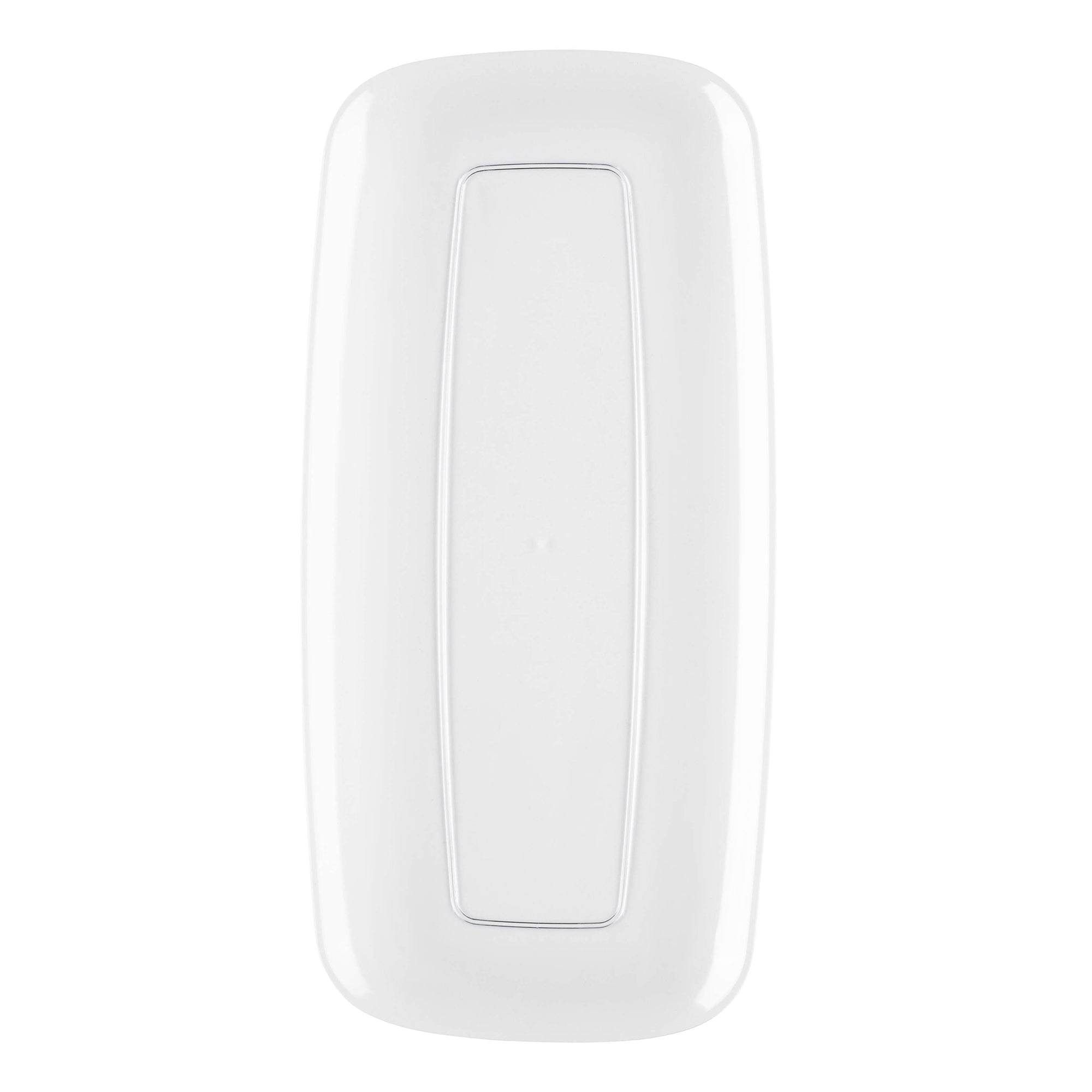 Plastic Plates - Solid Clear Flat Rectangle Plate | Kaya Collection ...