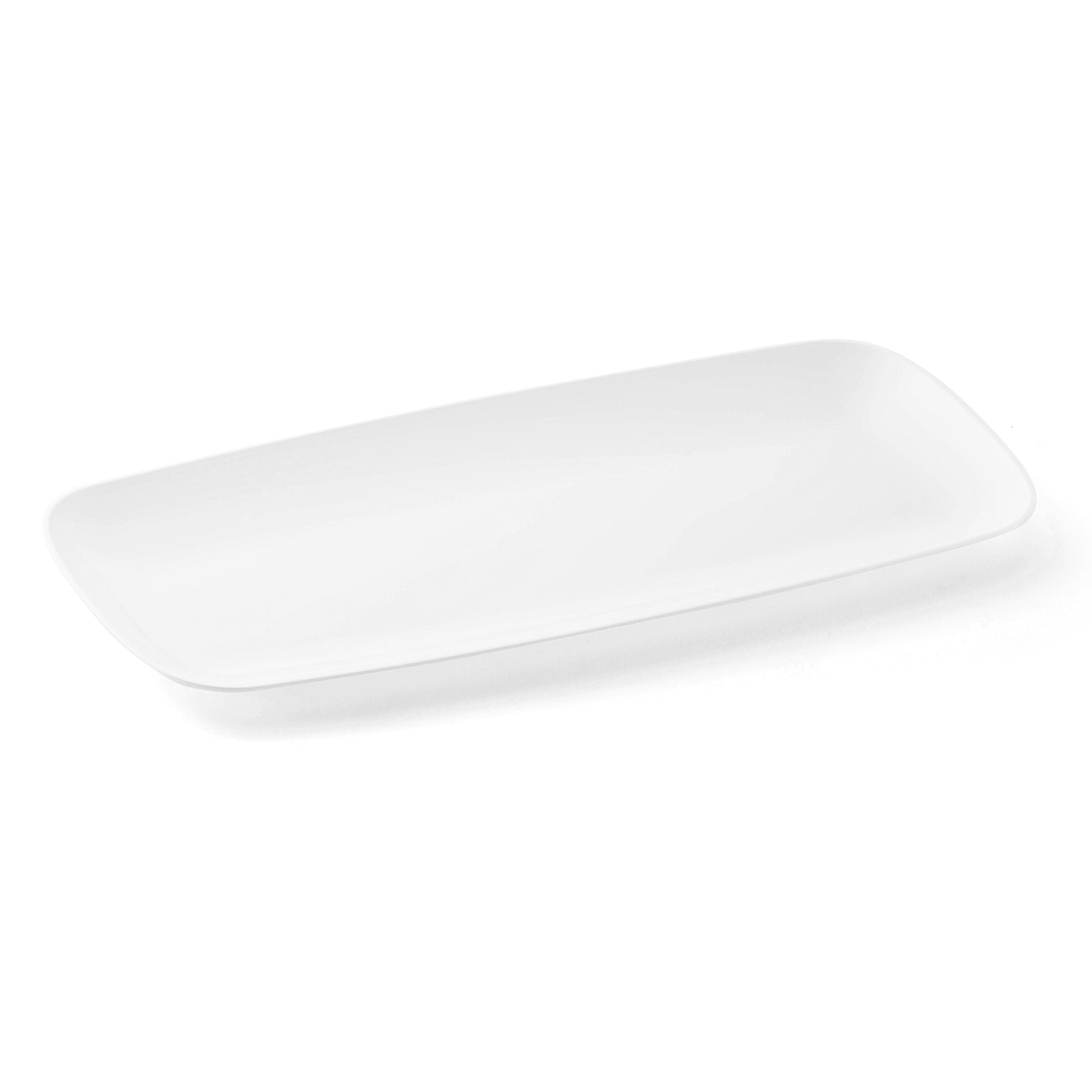 Plastic Plates - Solid White Flat Rectangle Plate | Kaya Collection ...