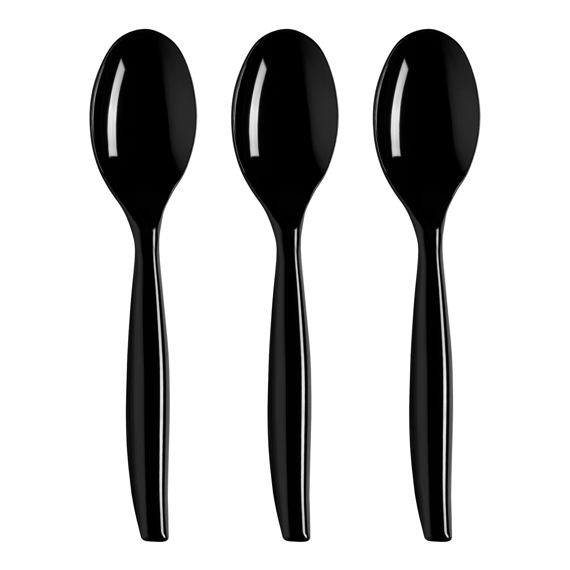 Plastic Spoon - Black Plastic Serving Spoons | Kaya Collection – The ...
