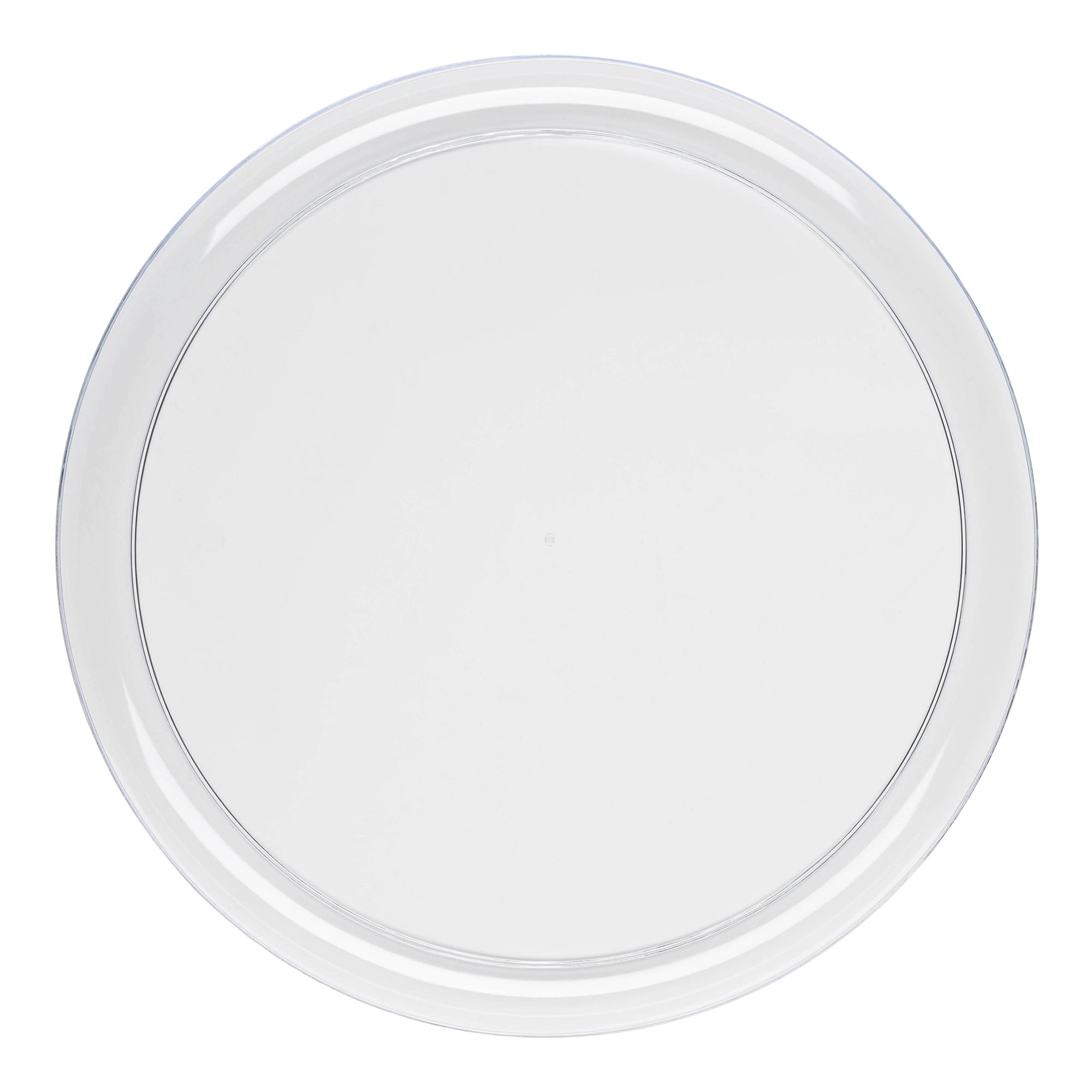 Plastic Plates - Clear Flat Round Pastry Plates | Kaya Collection – The ...