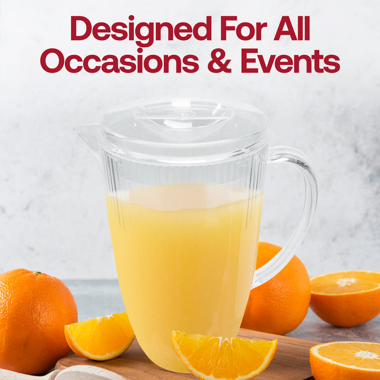 Plastic Pitchers - Clear Ribbed Pitchers | Kaya Collection – The Kaya ...