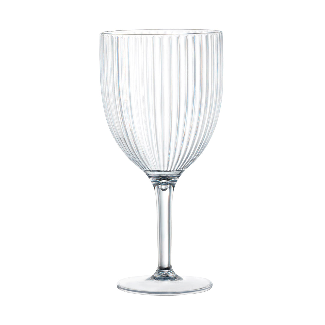 Plastic Glasses - Clear Ribbed Wine Glasses | Kaya Collection – The ...