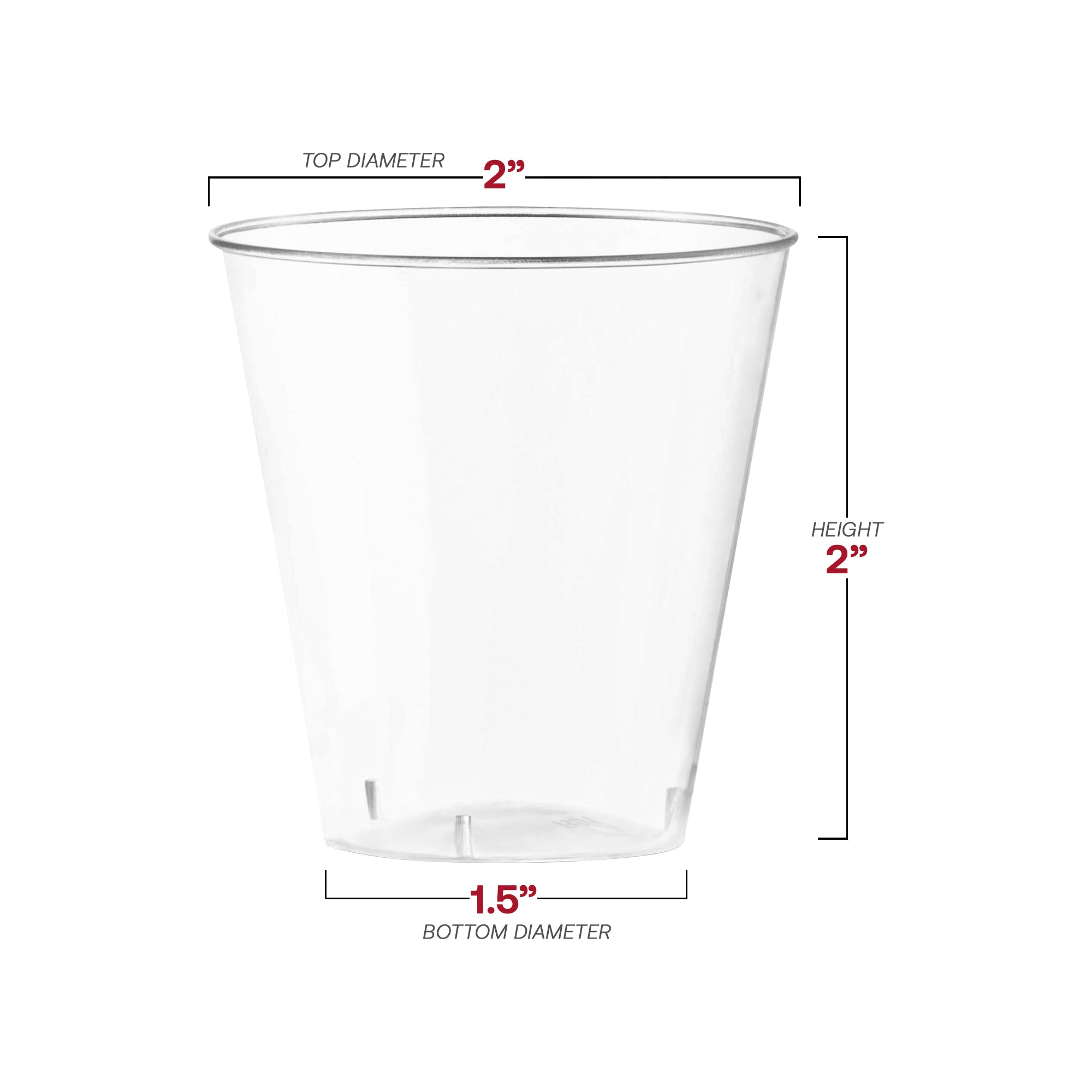 Plastic Cups - Clear Disposable Shot Glasses | Kaya Collection – The ...