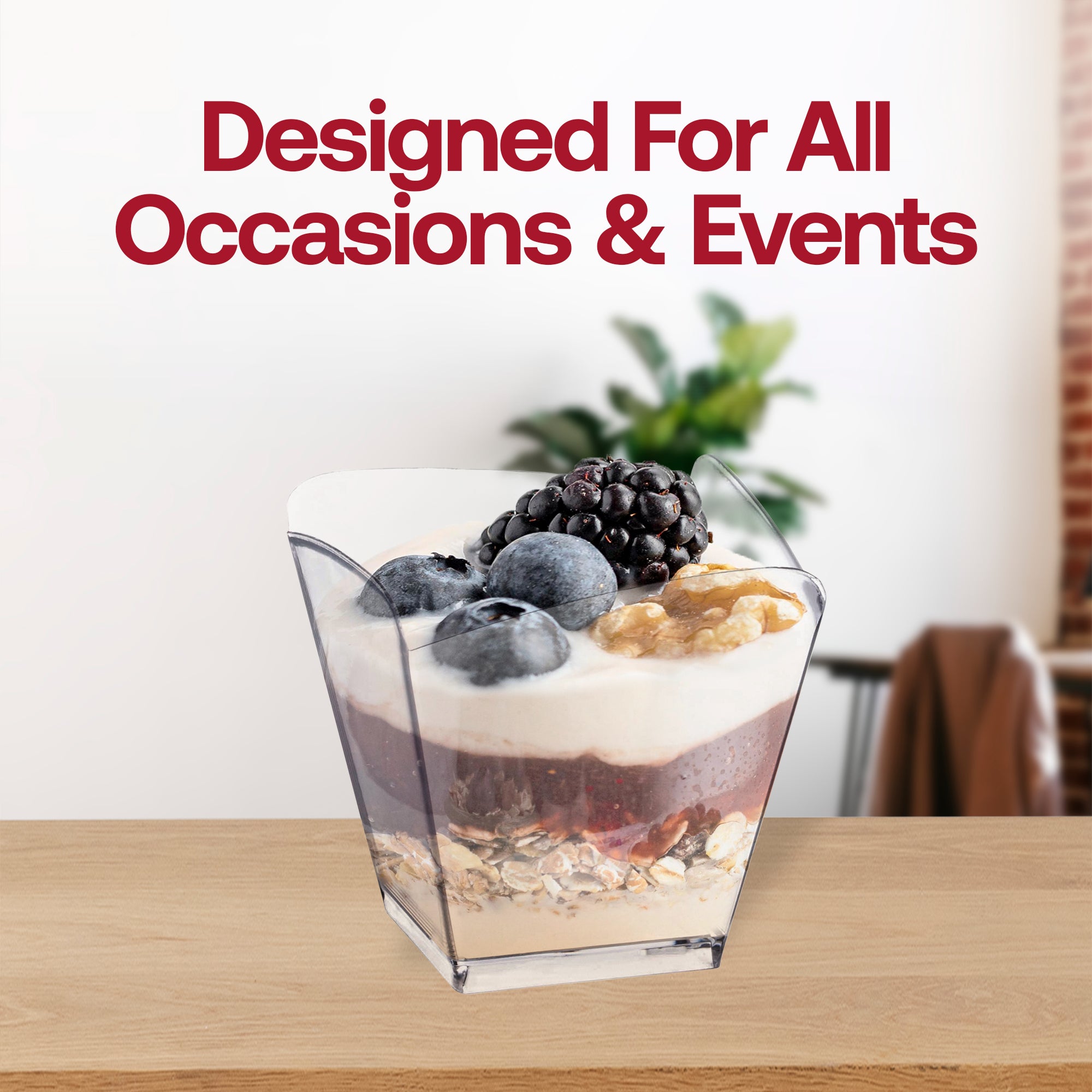 Plastic Cup - Clear Small Square Cups | Kaya Collection – The Kaya ...