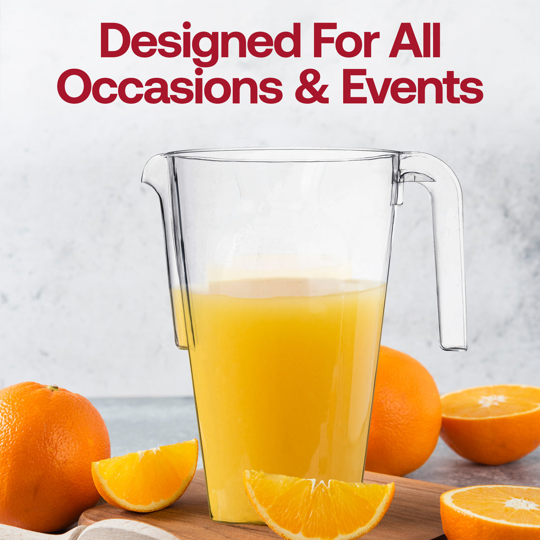 Plastic Pitchers - Square Disposable Pitchers | Kaya Collection – The ...