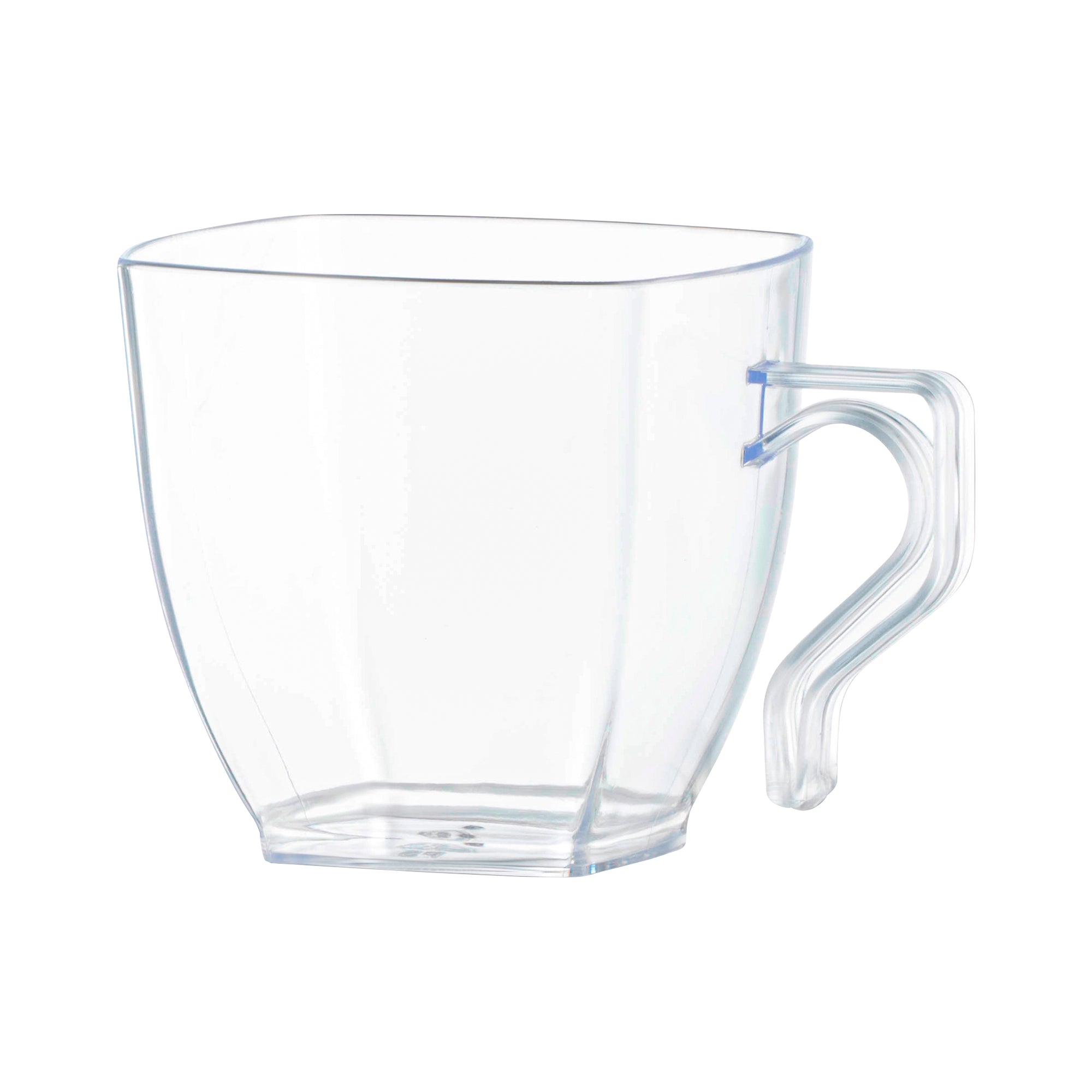 Plastic Mugs - Clear Square Mini Tea Cup | Kaya Collection – The Kaya ...