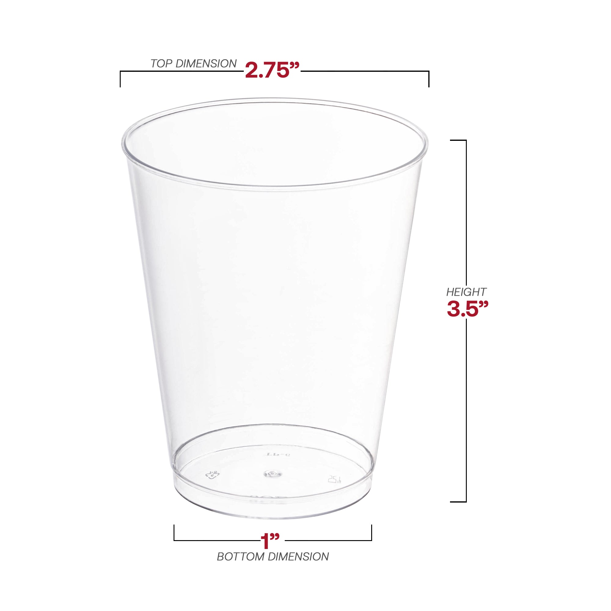 Plastic Cup - Clear Round Plastic Cup | Kaya Collection – The Kaya ...