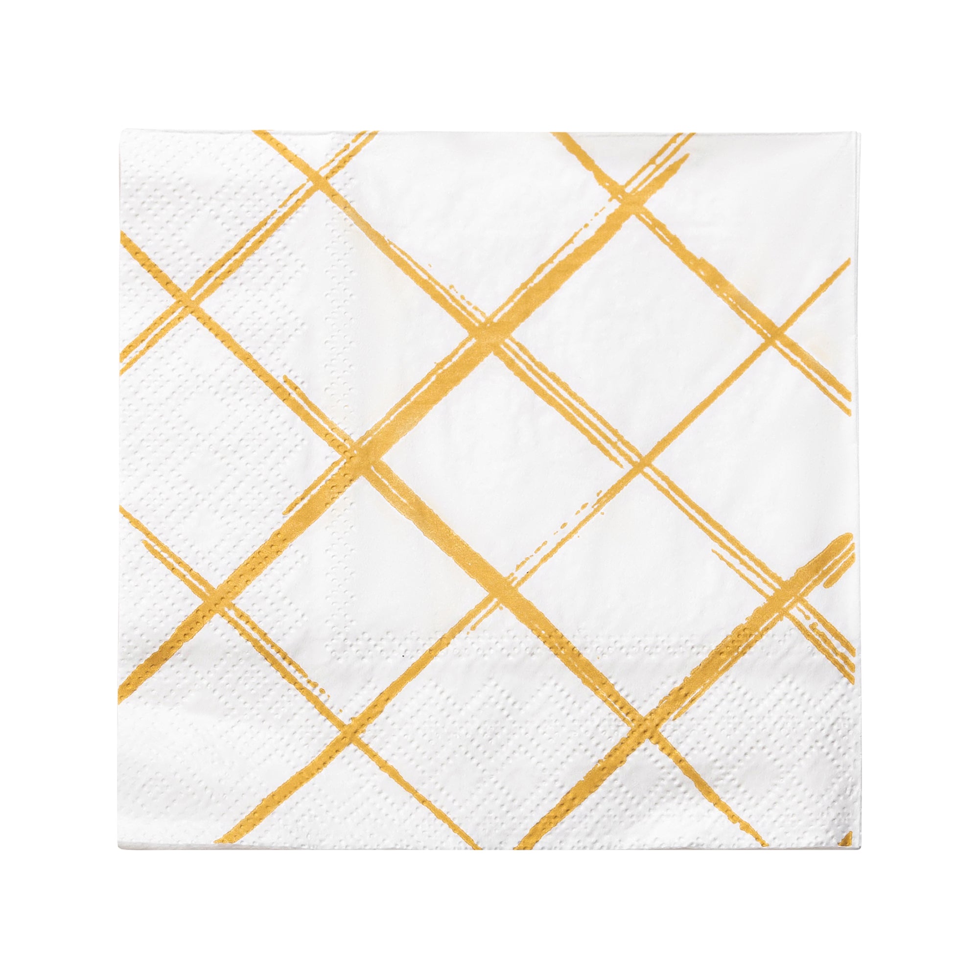 Paper Napkins - Gold Diamond Cocktail Napkins | Kaya Collection – The ...