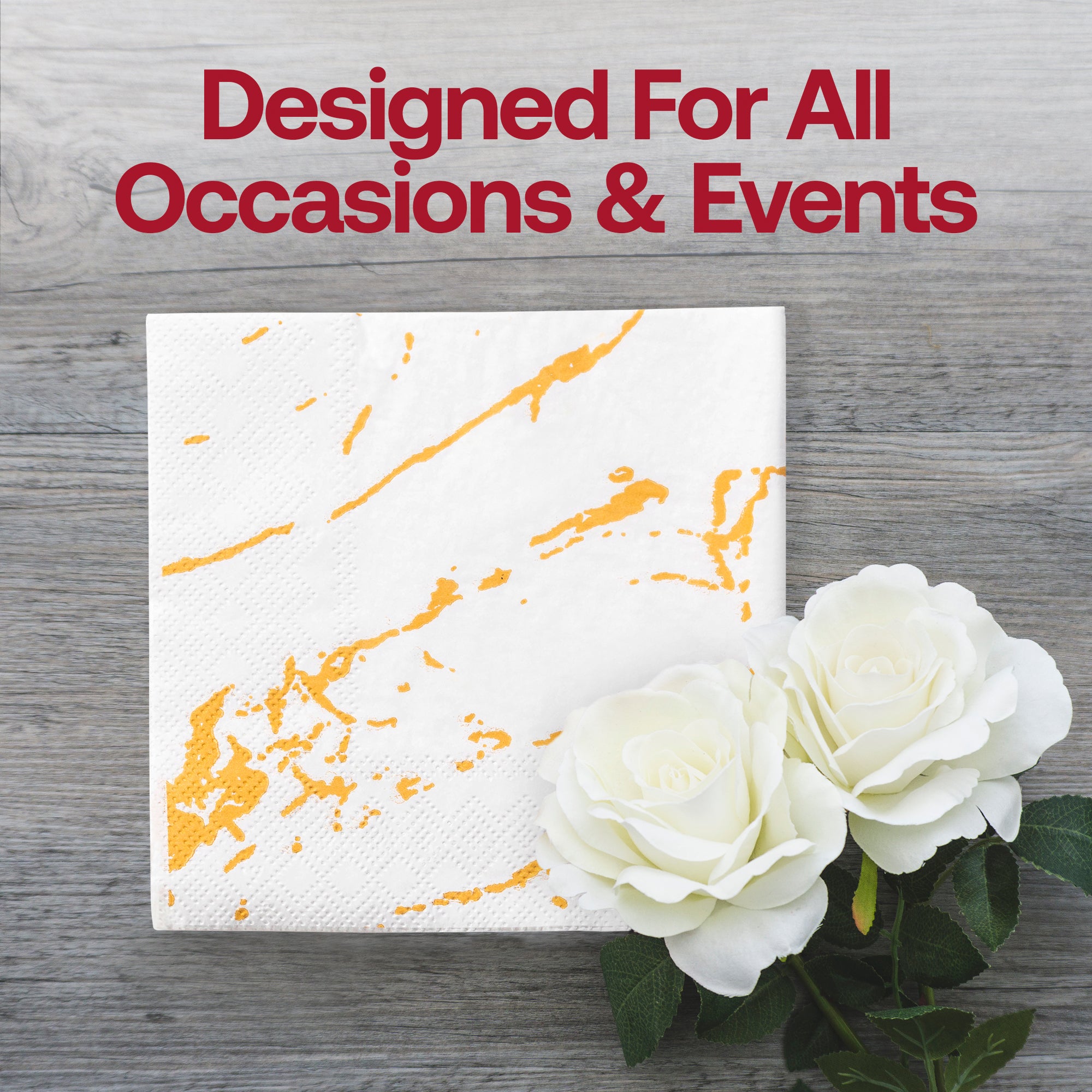 Paper Napkins - Gold Marble Cocktail Napkins | Kaya Collection – The ...