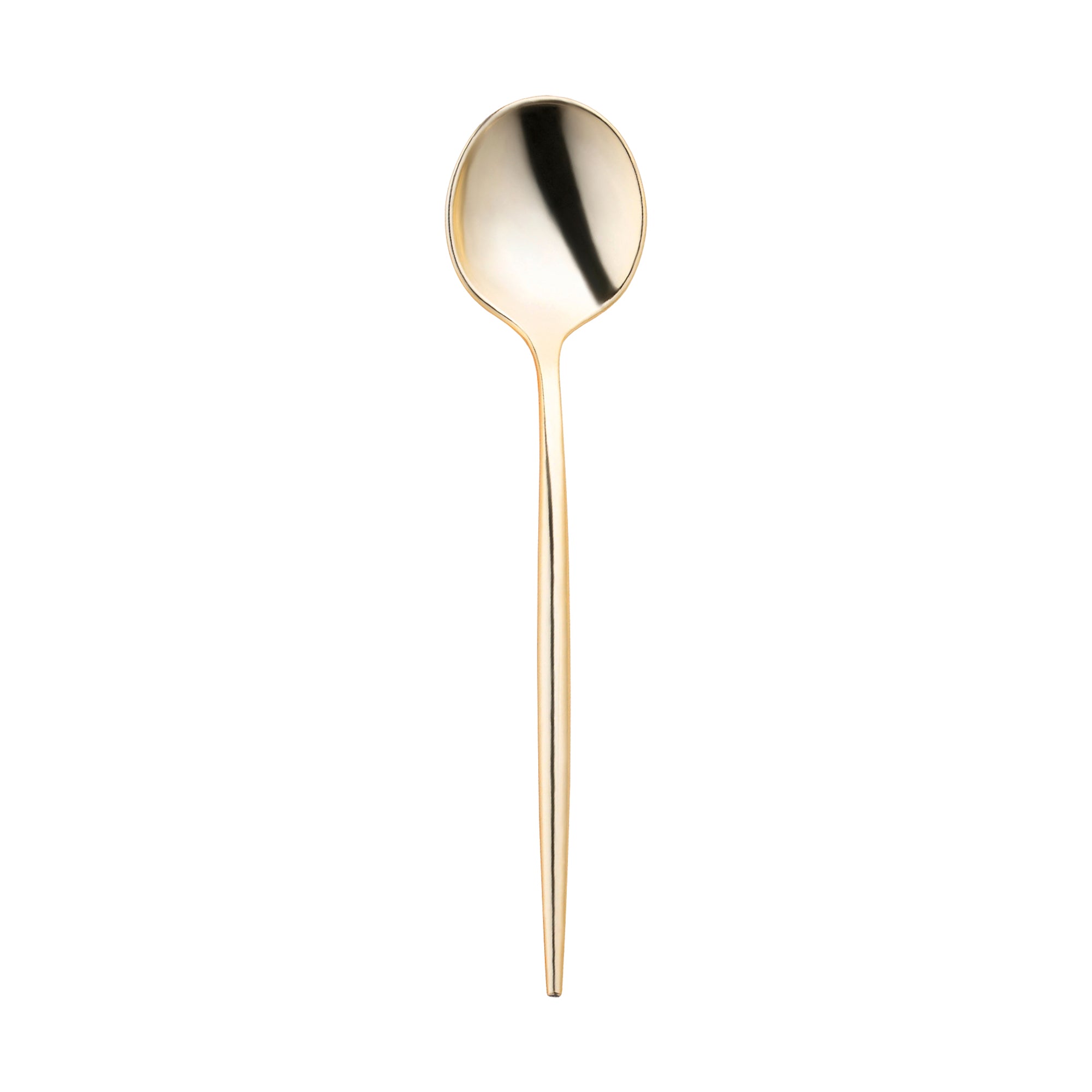 Plastic Spoons - Gold Moderno Dessert Spoons | Kaya Collection – The ...