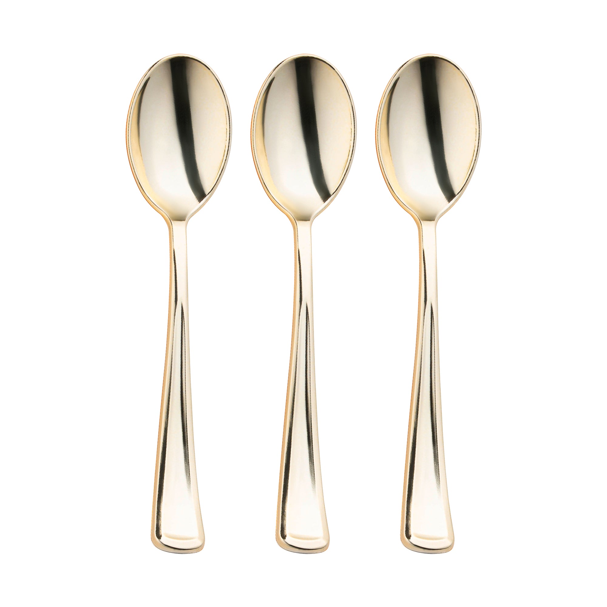 Plastic Spoon - Metallic Gold Plastic Spoon | Kaya Collection – The ...