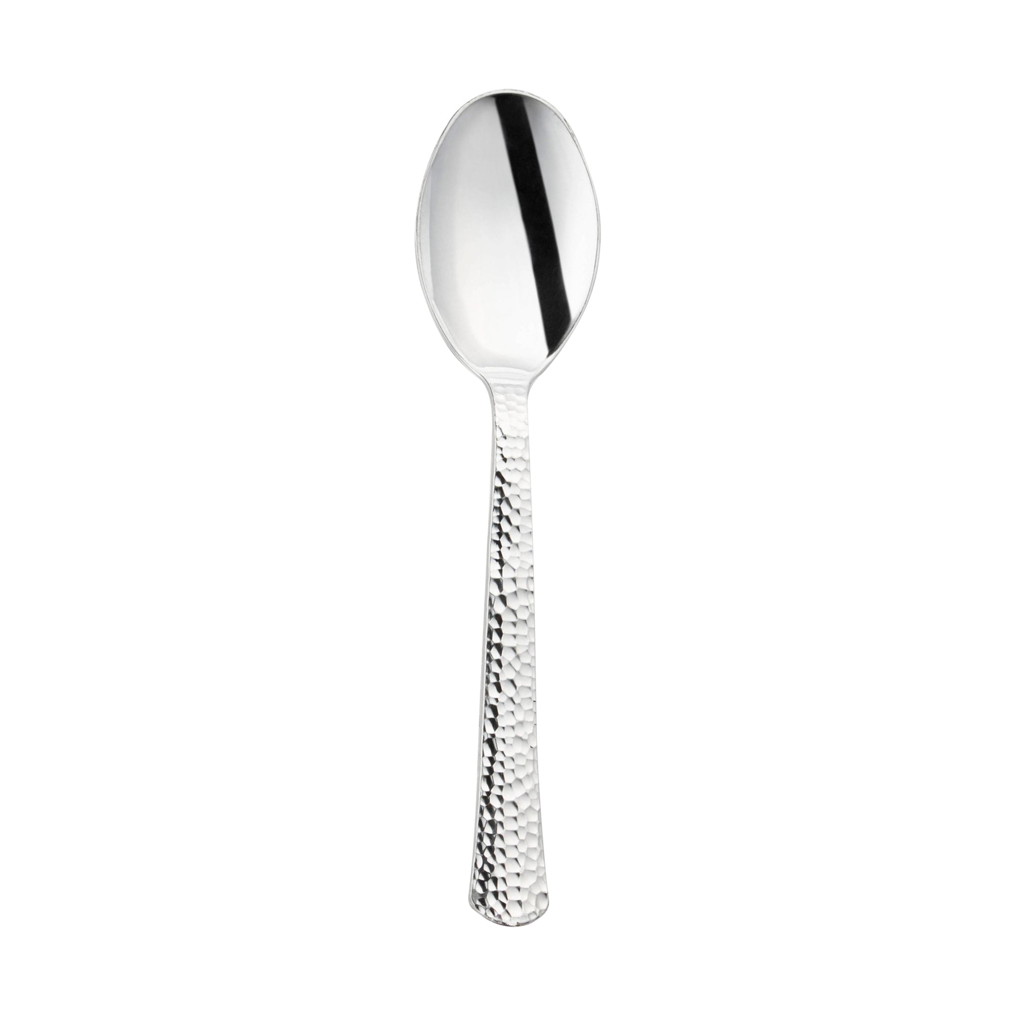 Plastic Spoon - Shiny Metallic Silver Spoon | Kaya Collection – The ...