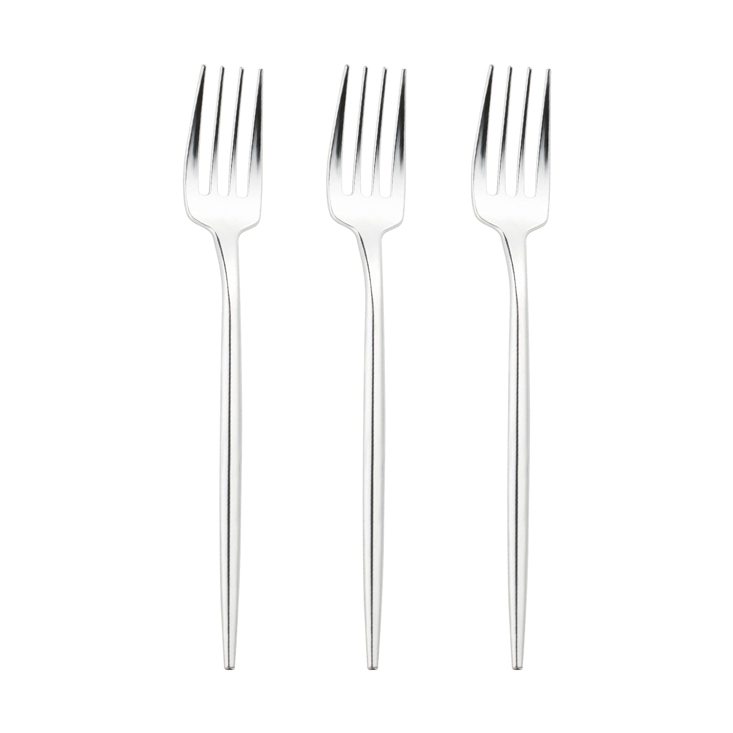Plastic Forks - Silver Moderno Dessert Forks | Kaya Collection – The ...