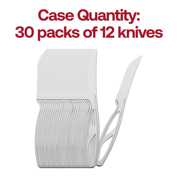 Plastic Knives - Silver Disposable Steak Knives | Kaya Collection – The ...