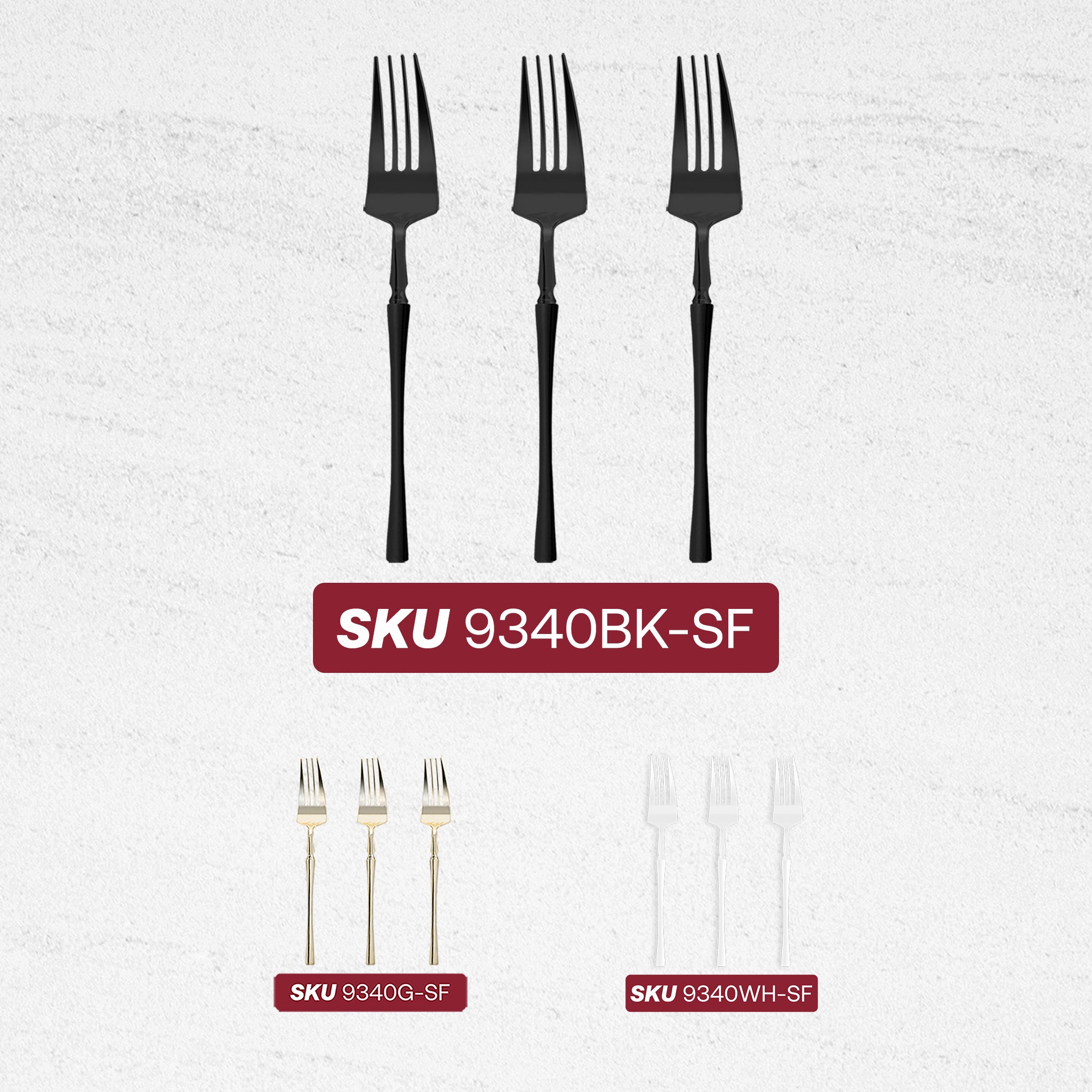 Plastic Forks - Black Moderno Dessert Forks | Kaya Collection – The ...