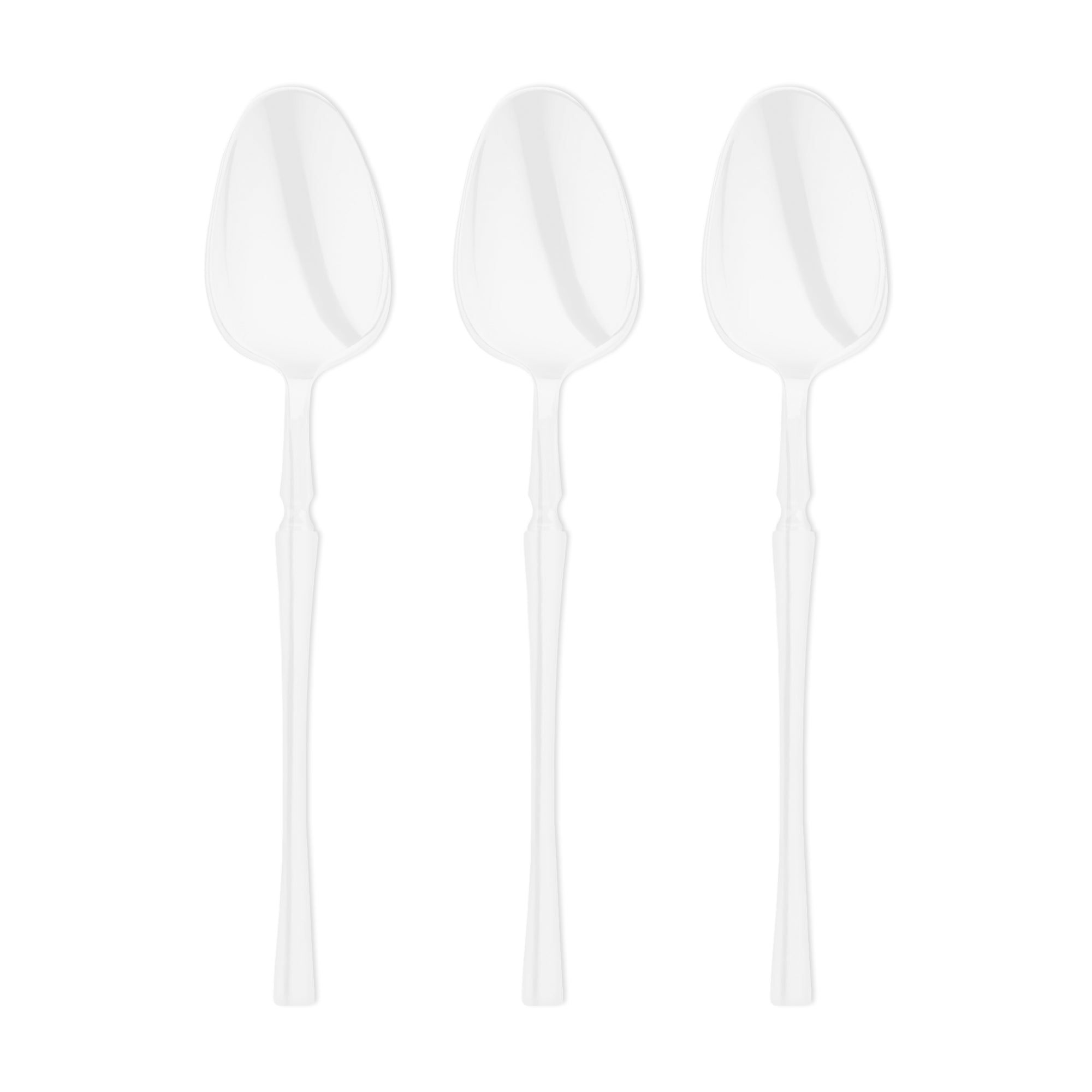 Plastic Spoons - White Moderno Dessert Spoons | Kaya Collection – The ...