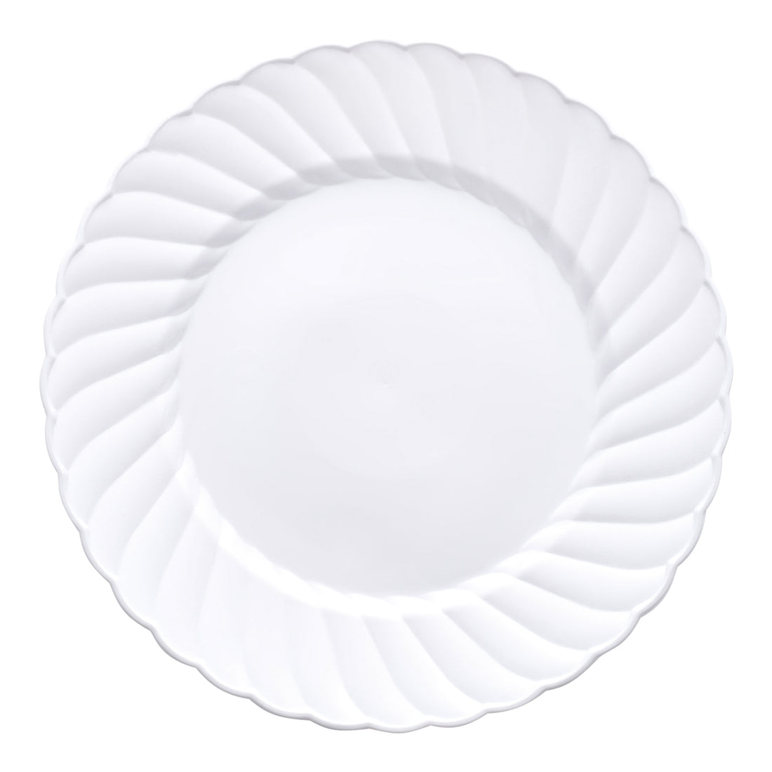 Plastic Plates - White Flair Buffet Plates | Kaya Collection – The Kaya ...