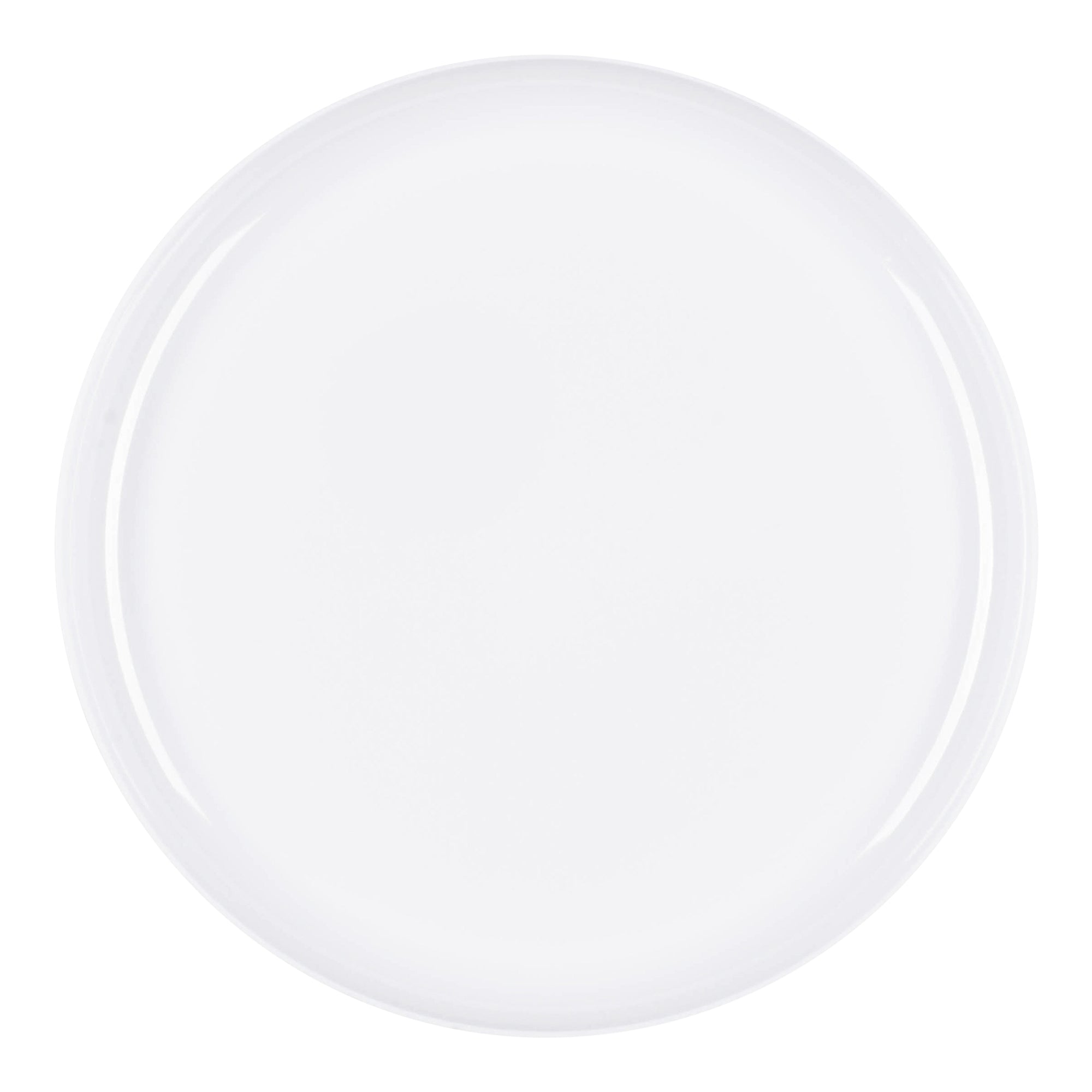 Plastic Plates - White Flat Round Salad Plates | Kaya Collection – The ...