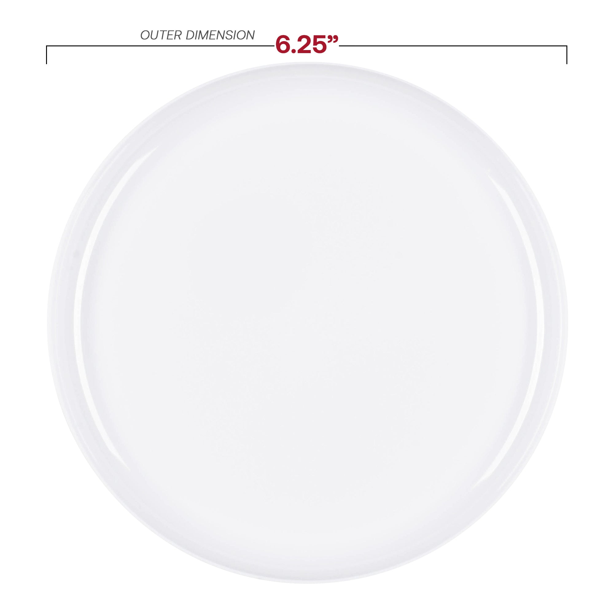 Plastic Plates - White Flat Round Pastry Plates | Kaya Collection – The ...