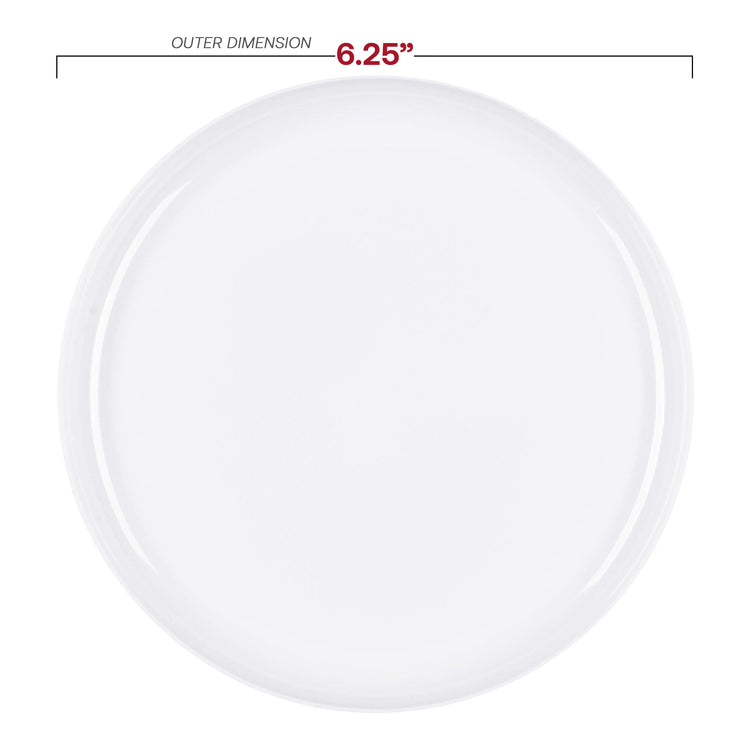 Plastic Plates - White Flat Round Pastry Plates | Kaya Collection – The ...