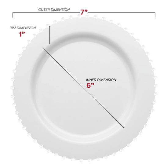 Plastic Plate - White Pearl Spring Salad Plates | Kaya Collection – The ...
